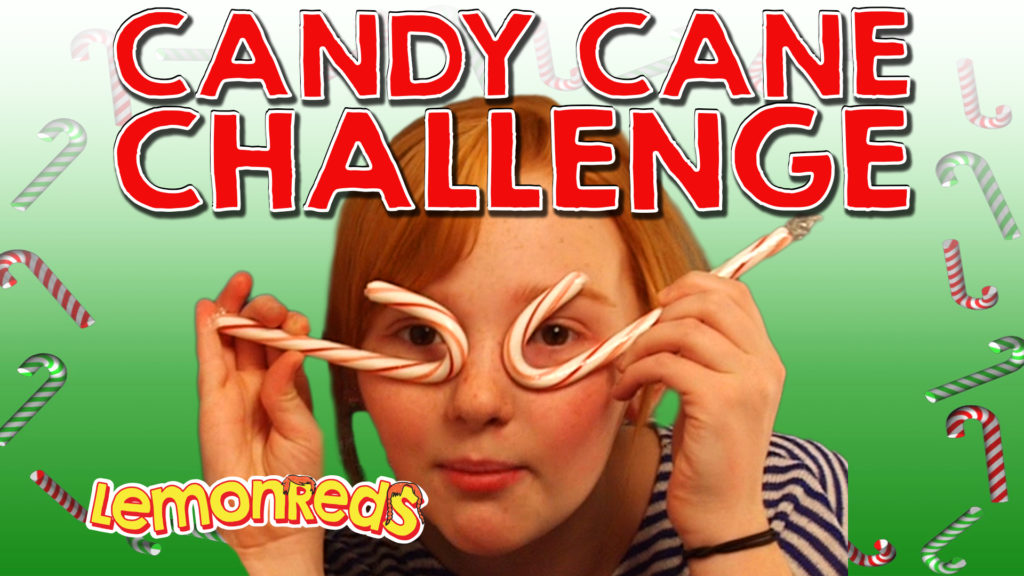 Ultimate Candy Cane Challenge | Get the candy on the tree – no hands ...